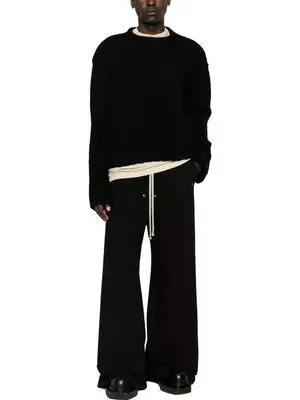 Rick Owens Ribbed-knit Long-sleeve Sweater - Black
