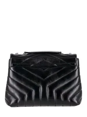Saint Laurent Small Loulou Quilted Shoulder Bag - Black