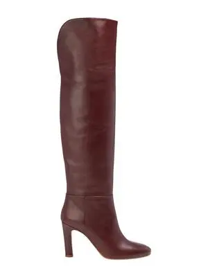 Gabriela Hearst Linda Leather Overtheknee Boots - Plum