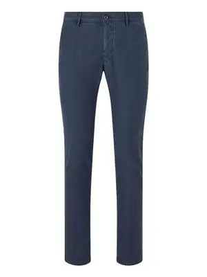 SLOWEAR Stretch-cotton Trousers - Blue