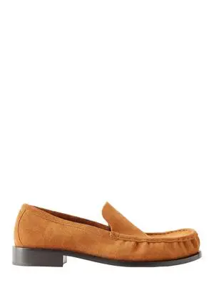 Dries Van Noten Suede Loafers - Tan