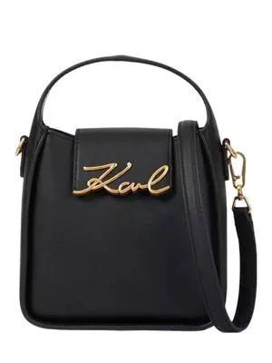 Karl Lagerfeld Small K/signature Crossbody Bag - Black