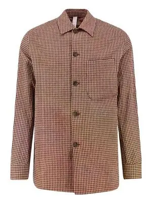 HEVO Bari Check-pattern Shirt - Brown