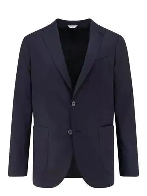 Boglioli Peak-lapel Single-breasted Blazer - Blue