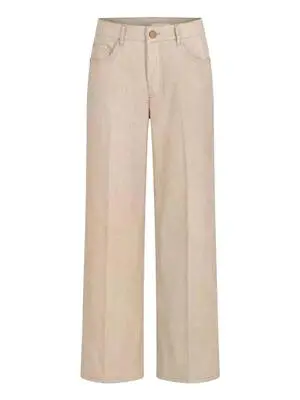 Peserico Logo Patch Trousers - Neutrals