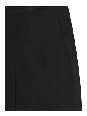 BOSS Side-seam Wool Straight Leg Trousers - Black