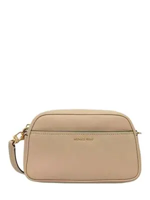 Michael Kors Small Jet Set Leather Crossbody Bag - Neutrals