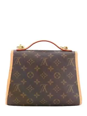 LOUIS VUITTON Louis Vuitton Ivy Handbag Monogram Canvas Satchel Brown