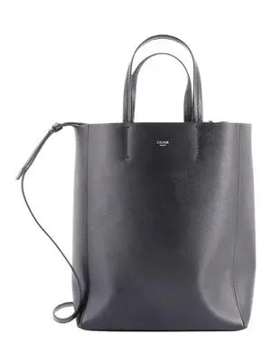 Celine Celine Vertical Cabas Grained Calfskin Tote Bag Black