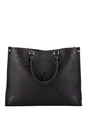 LOUIS VUITTON Louis Vuitton OnTheGo Tote Wild At Heart Monogram Empreinte Giant MM Satchel Black