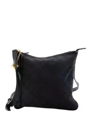 Gucci Gucci Jolicoeur GG Canvas Messenger Bag Black