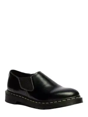 Dr. Martens Louis White Stitch Slip-on Loafers - Black