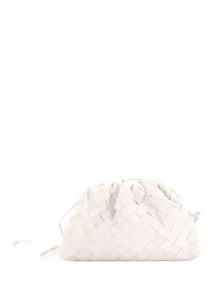 Bottega Veneta Bottega Veneta The Pouch Intrecciato Nappa Mini Crossbody Bag White