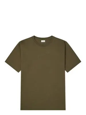 Dries Van Noten Hertz Cotton-jersey T-shirt - Green