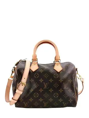 LOUIS VUITTON Speedy Bandouliere Monogram Canvas 25 Satchel - Brown