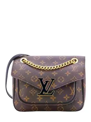 LOUIS VUITTON Passy Handbag Monogram Canvas Crossbody Bag - Brown
