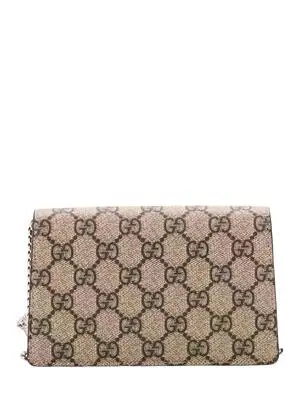 Gucci Dionysus Gg Coated Canvas Super Mini Crossbody Bag - Brown