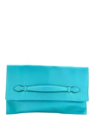 Hermès Pliplat Evercolor Clutch Bag - Blue