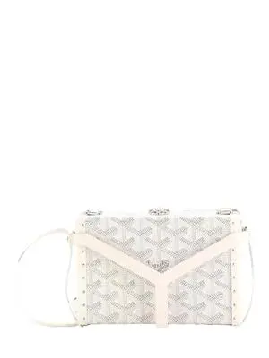 Goyard Minaudiere Bag Coated Canvas Clutch Bag - White