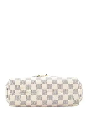 LOUIS VUITTON Croisette Handbag Damier With Braided Detail Shoulder Bag - Pink