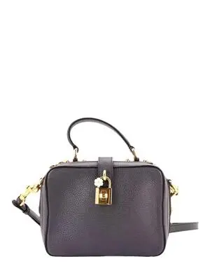 Dolce & Gabbana Treasure Box Bag Leather Small Satchel - Grey