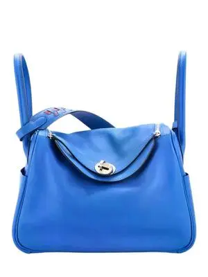 Hermès Hermès Lindy Bag Swift With Tressage Epsom 26 Shoulder Bag Blue