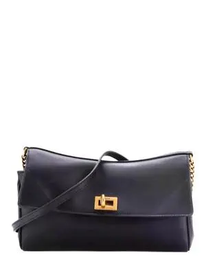 Balenciaga Rodeo Wallet On Chain Leather Crossbody Bag - Black