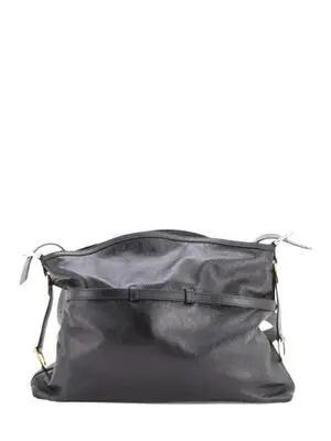 Givenchy Voyou Leather Medium Hobo Bag - Black