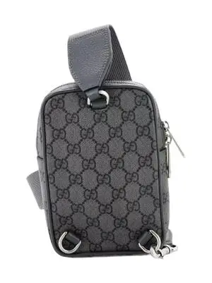 Gucci Ophidia Sling Bag Gg Coated Canvas Mini Crossbody Bag - Grey