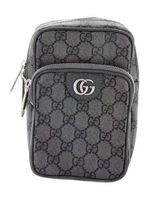 Gucci Ophidia Gg Coated Canvas Mini Crossbody Bag - Grey