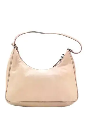 Prada Re-edition 2005 Tessuto With Saffiano Leather Mini Hobo Bag - Neutrals