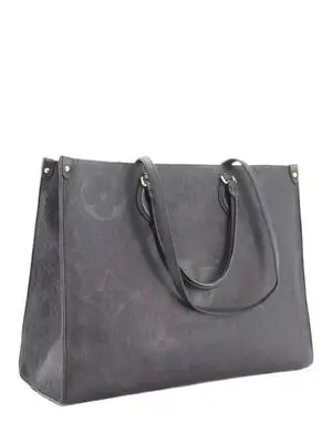 LOUIS VUITTON Onthego Monogram Empreinte Giant Gm Tote Bag - Black