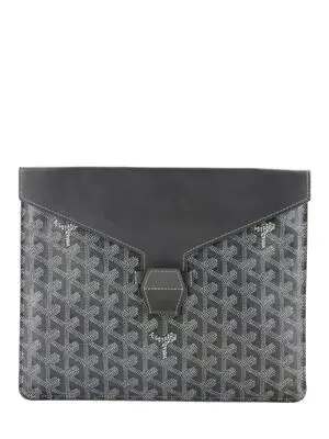 Goyard Camondo Horizontal Ii Coated Canvas Mm Clutch Bag - Grey