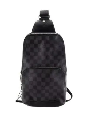 LOUIS VUITTON Avenue Sling Bag Damier Graphite Crossbody Bag - Black