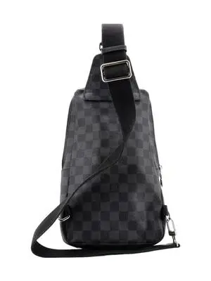 LOUIS VUITTON Avenue Sling Bag Damier Graphite Crossbody Bag - Black
