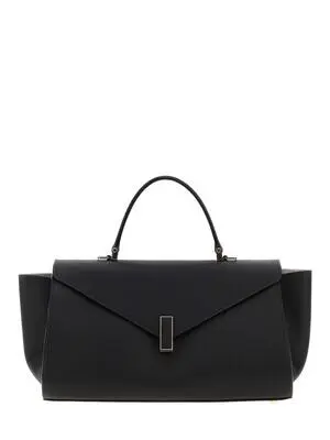 VALEXTRA Leather Medium Iside Editor Senso Handbag Black
