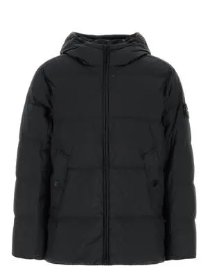 Stone Island Quilted Nylon Down Jacket - Black