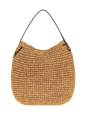 JW Anderson Raffia Bulb Xl Handbag Light Brown