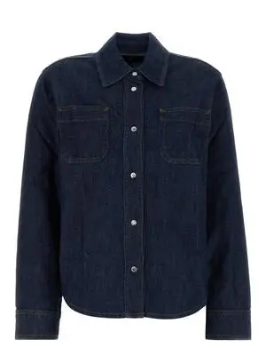 Seven For All Mankind Stretch Denim Shirt - Blue