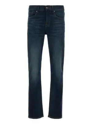 Seven For All Mankind Stretch Denim Jeans - Blue