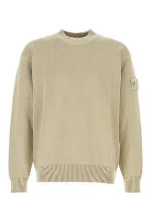 Stone Island Cotton Blend Sweater - Light Brown