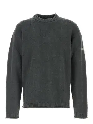 Stone Island Dark Stretch Cotton Blend Sweater - Grey