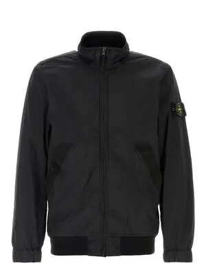 Stone Island Nylon Bomber Jacket - Black