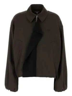 Loewe Chocolate Viscose Blend Jacket - Brown