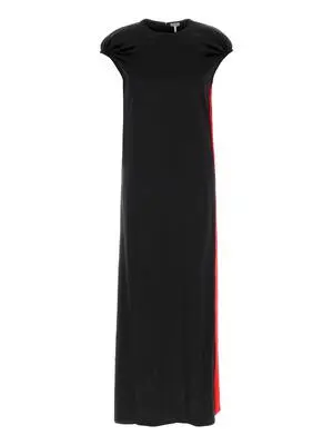 Loewe Satin Maxi Dress - Black