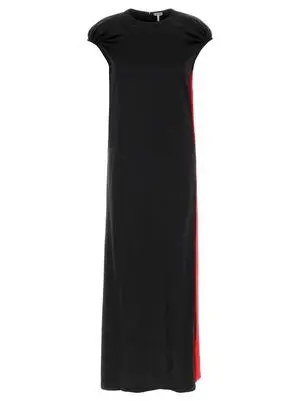 Loewe Satin Maxi Dress - Black