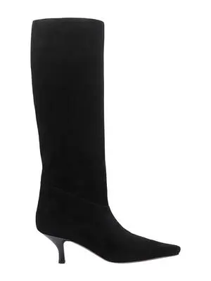 Paris Texas PARIS TEXAS Knee-High Suede Stiletto Heel Boots Black