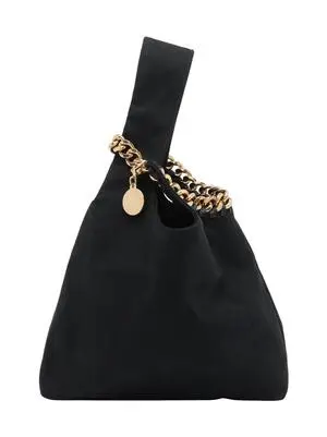 Stella McCartney Falabella Wristlet Bag With Chain And Charms - Black