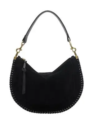 Isabel Marant Étoile Suede Oskan Soft Zip Shoulder Bag - Black