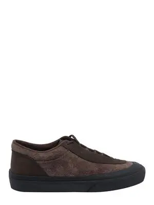 Stone Island Suede Leather Logo Sneakers - Brown